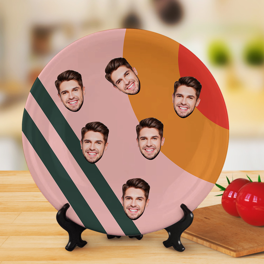Personalized Dinner Plates Gifts Custom Face Ceramic Dishes - MadeMine ...