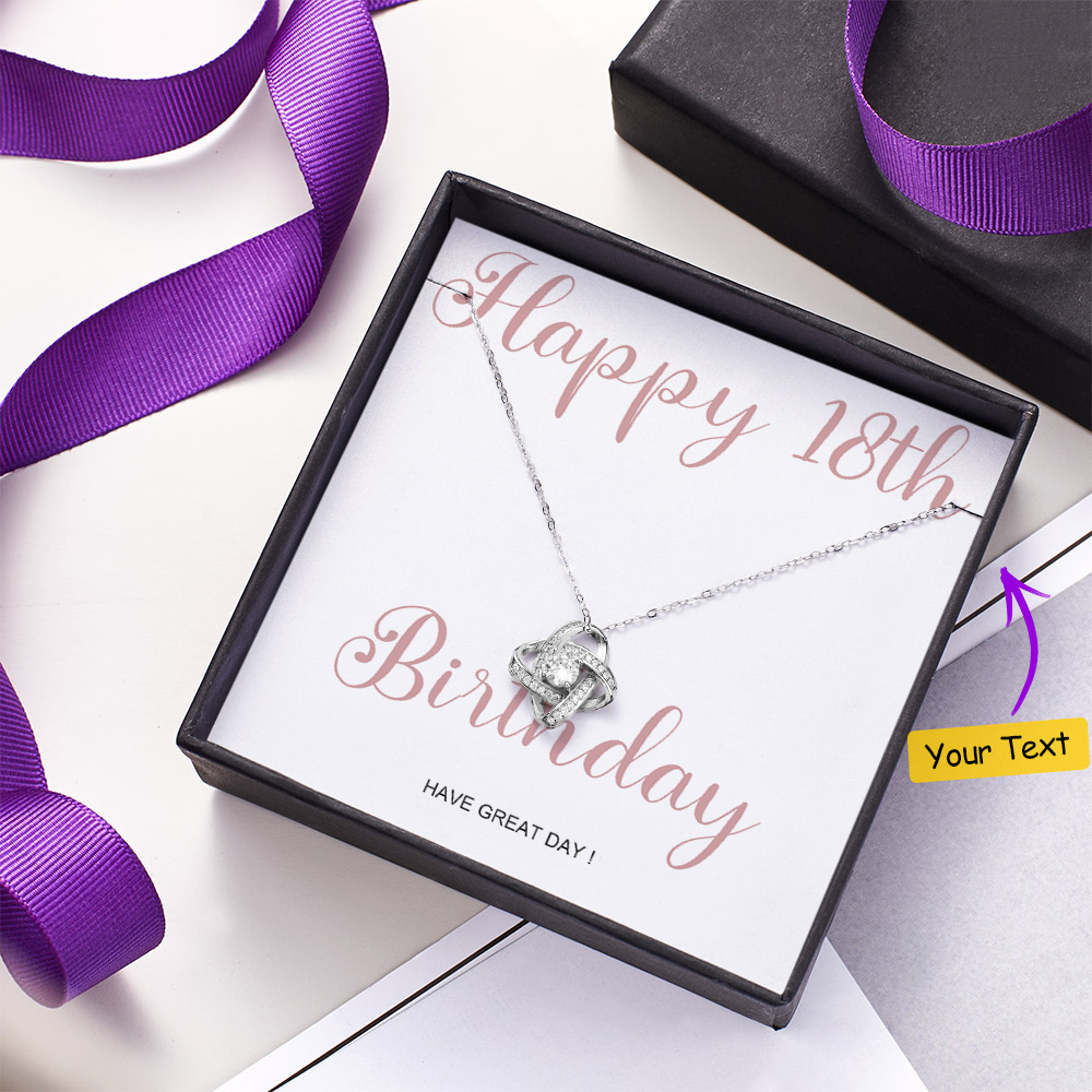 Four Leaf Clover Necklace with Personalized Message Card Best Birthday ...
