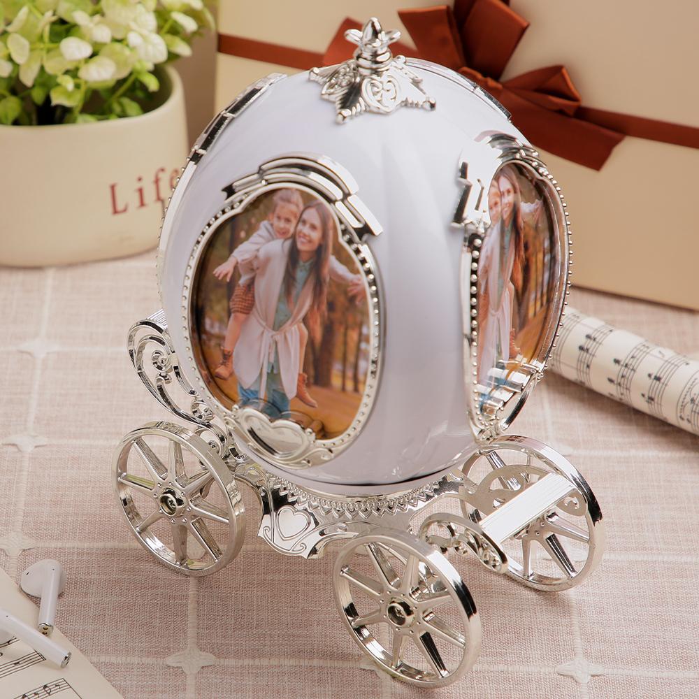 Custom Photo Frame Carriage Music Box - MadeMine Custom Drop Shipping