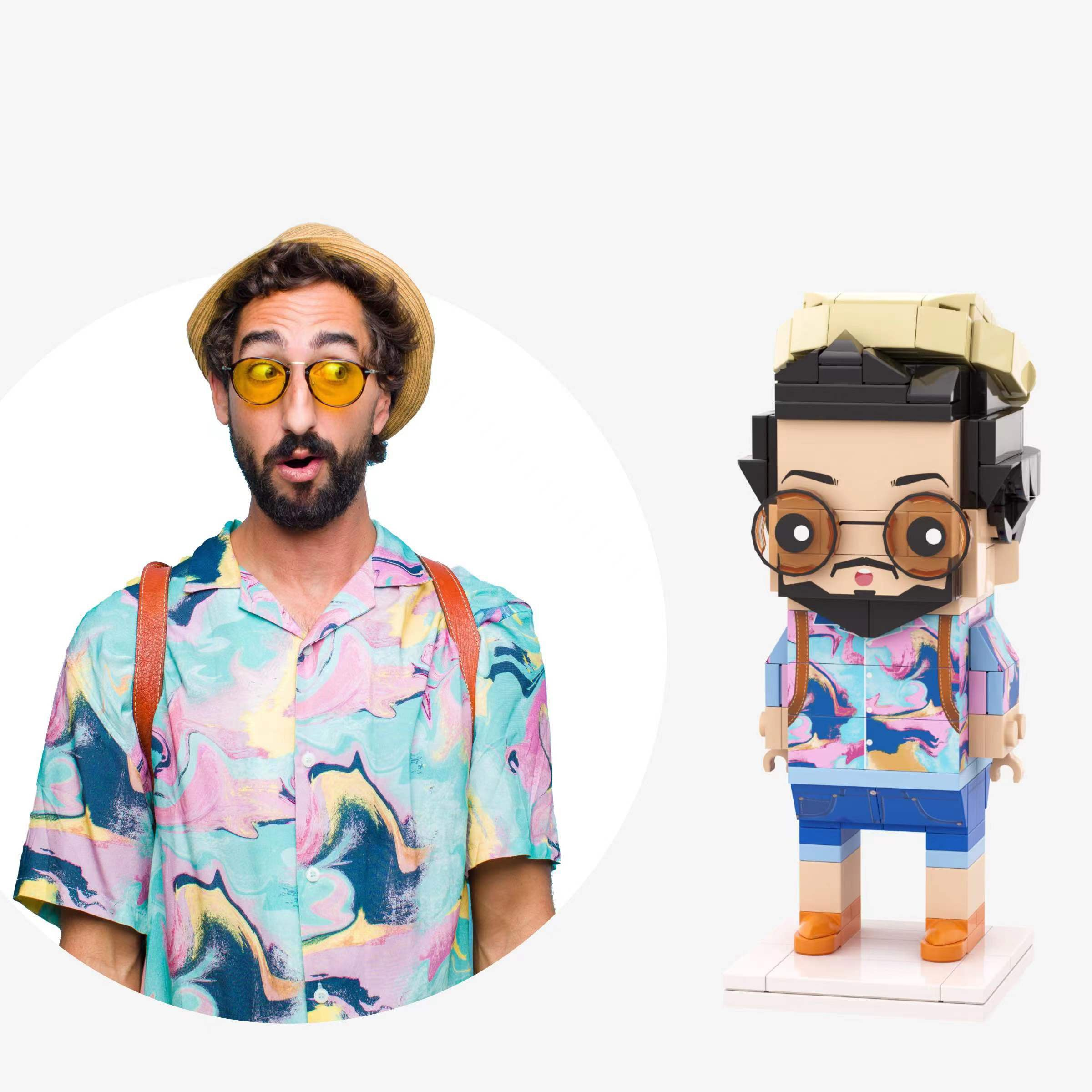 Full Body Customizable 1 Person Custom Brick Figures Small Particle ...