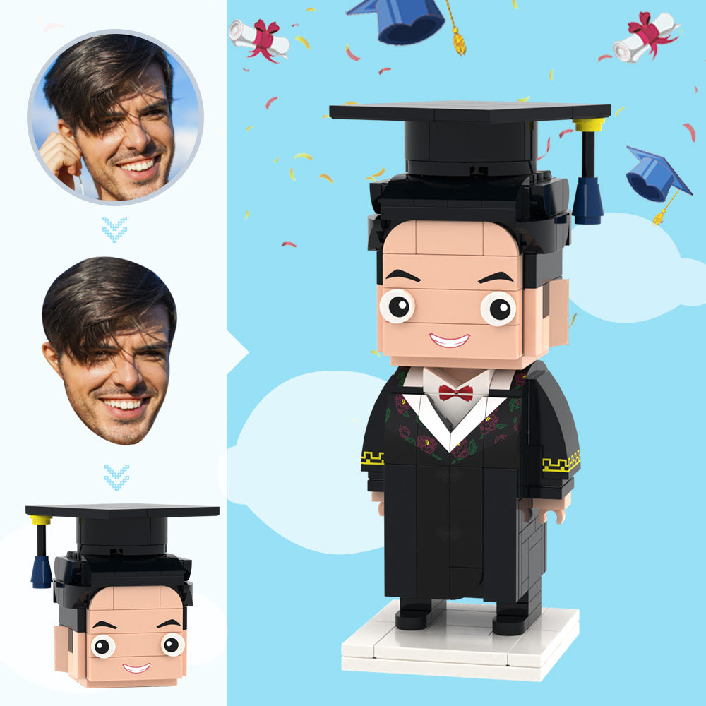 Graduation Gifts for Him Custom Head Brick Figures Personalized Medical ...