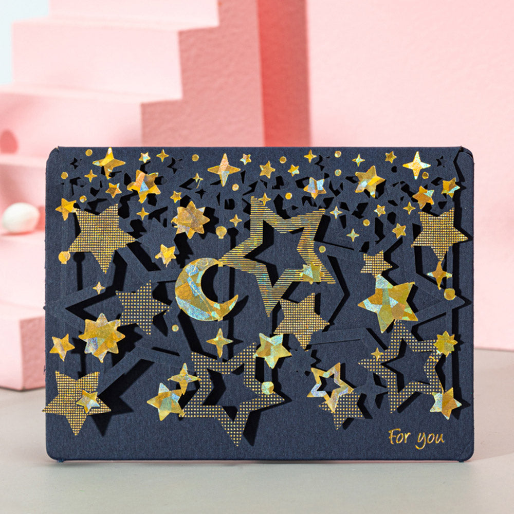 Creative 3D Pop-Up Card Starry Sky Pop Up Greeting Card - MadeMine ...