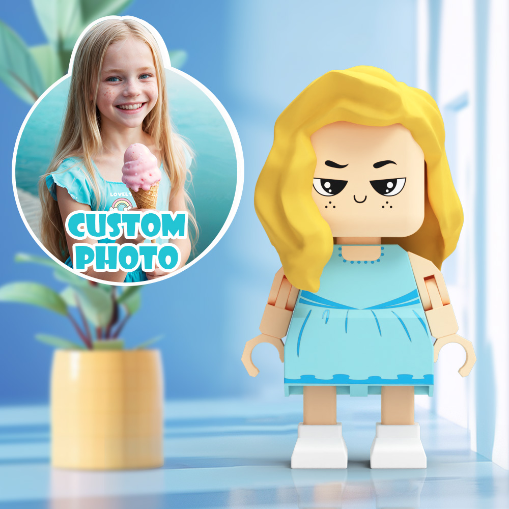 Fully Customizable Cute Giant Minifigs Personalized Full-Body Brick ...