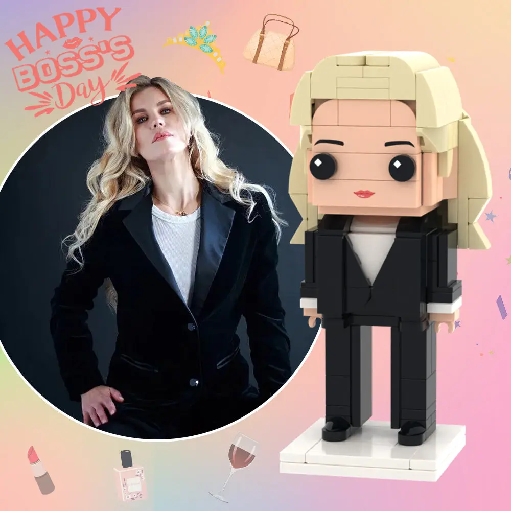 A Surprise Gift for Boss Full Body Customizable 1 Person Custom Brick ...