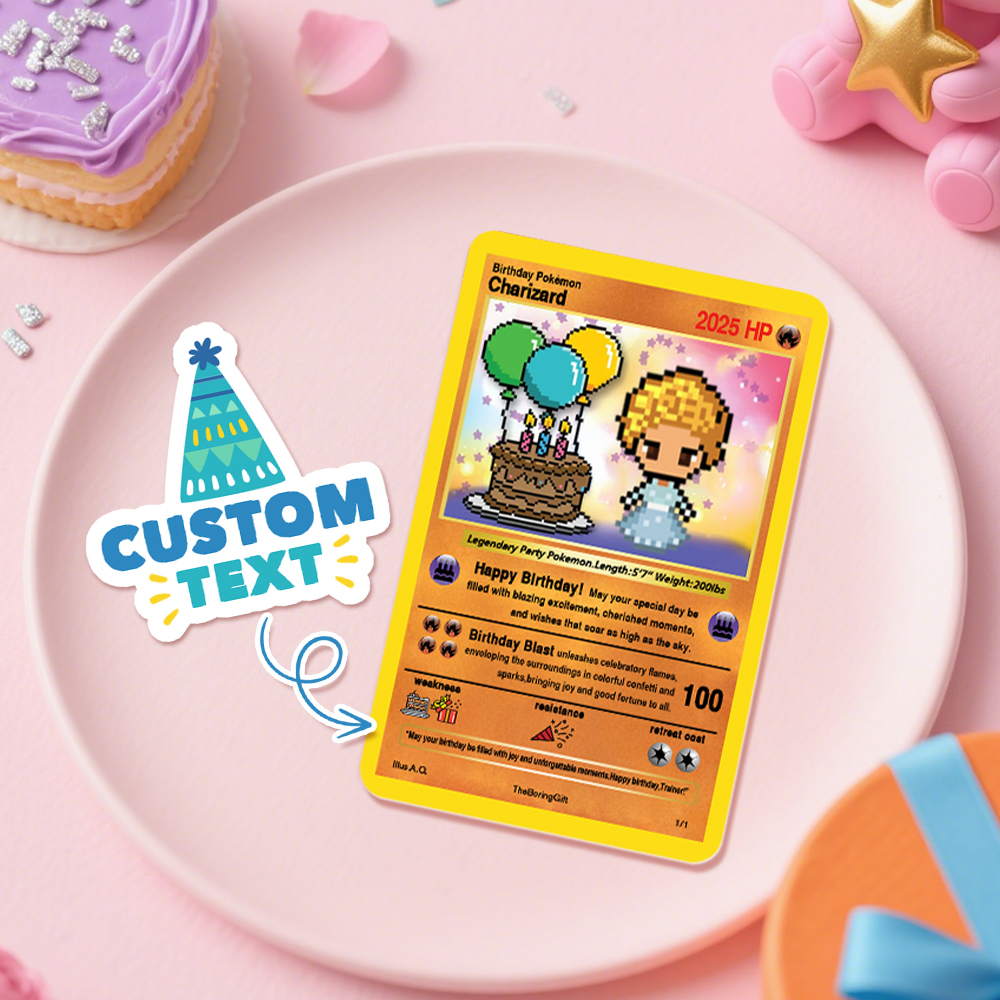 Custom Birthday Poke Card – Create Your Own Cartoon Character ...