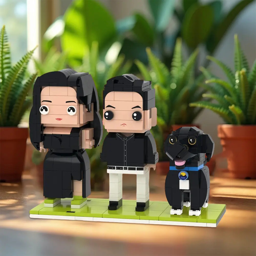 Full Body Customizable 2 People Brick Figures Personalized Brick ...