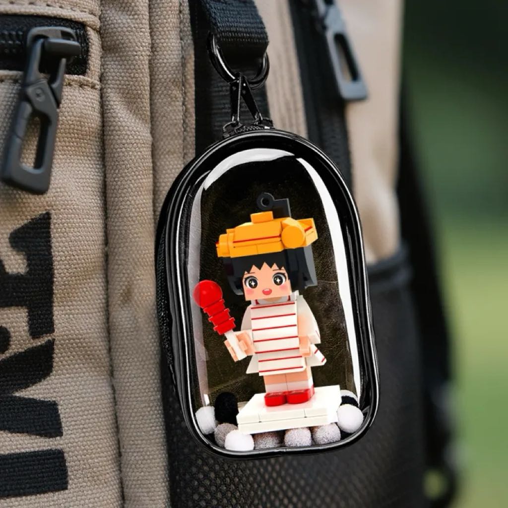 Personalized Mini Figure with Cute Bag Charm Fully Body 1 People Mini ...
