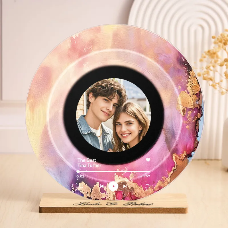 Personalized Vinyl Record with Custom Photo Customized Acrylic Song ...