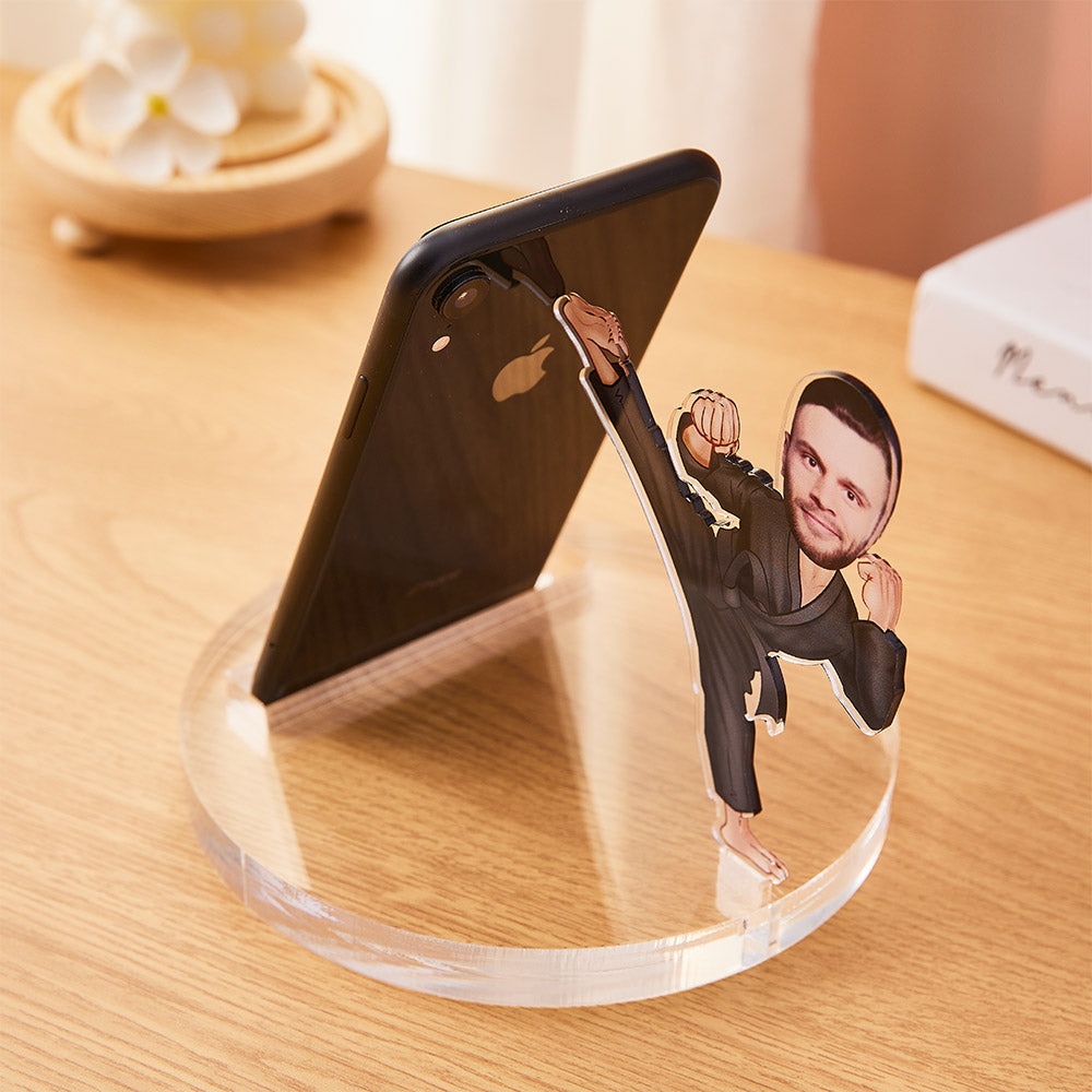 Personalized Photo Acrylic Phone Holder Stand Unique Fun Mobile Phone ...