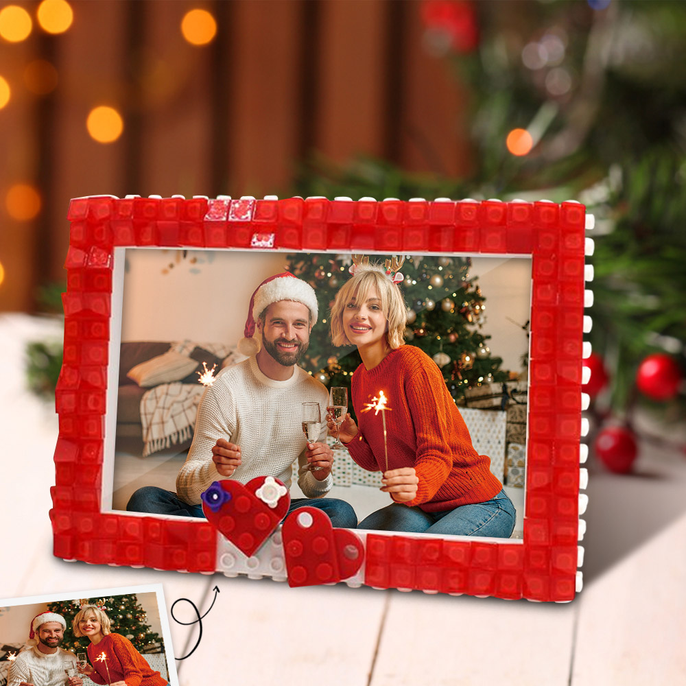 Custom Red Building Blocks Picture Frame DIY Photo Frame - MadeMine ...