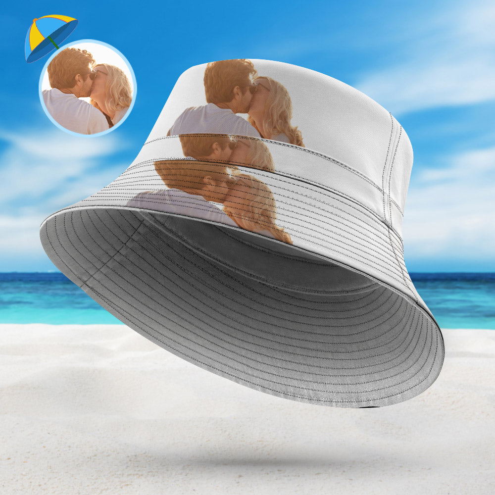 Custom Bucket Hat Double-Side-Wear Reversible Outdoors Beach Fisherman ...