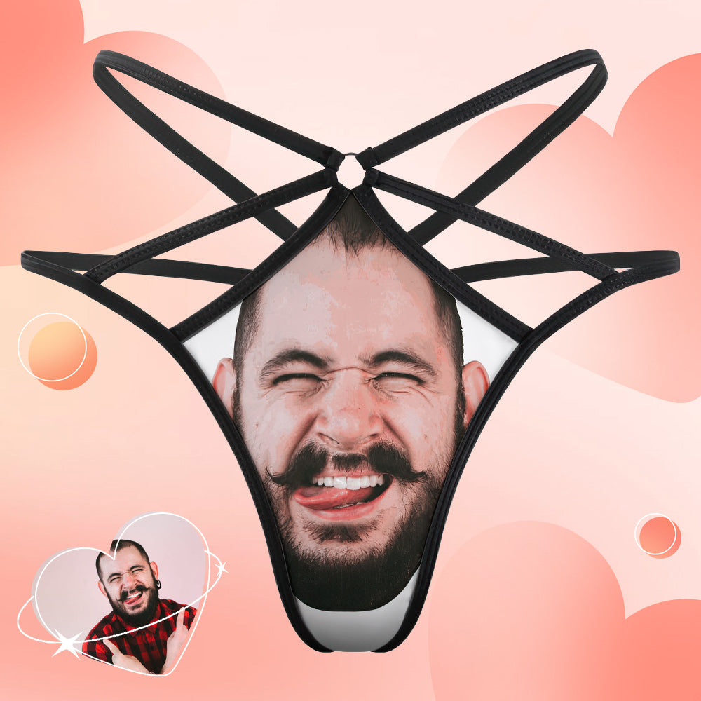 Custom Face Thong Women's Custom Printed Face Sexy Funny Gift ...
