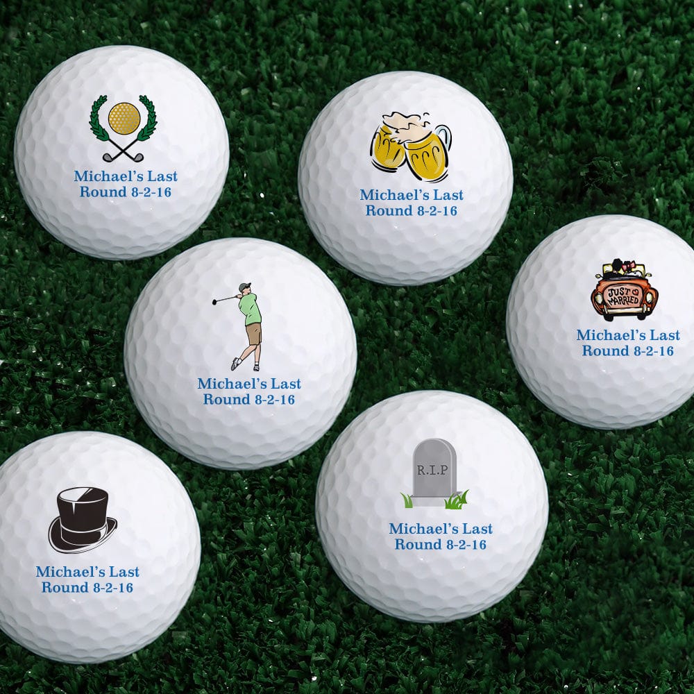 Personalized Golf Ball Set of 6 Custom Golf Ball Gifts for Golf Lover ...