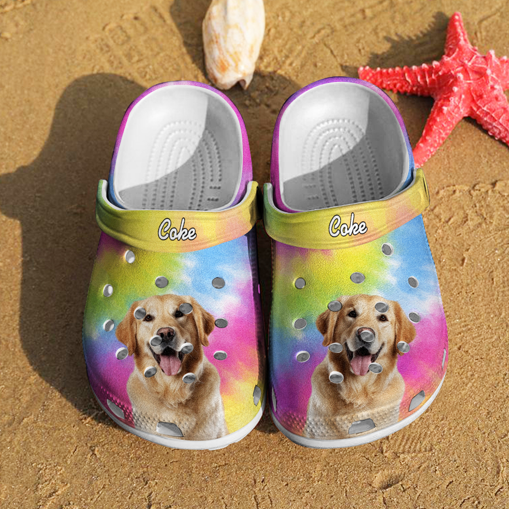 Personalized Pet Face Clog Funny Colorful Clogs Slipper Birthday Gift ...
