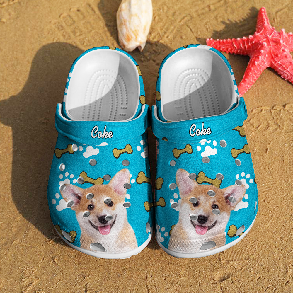 Personalized Pet Face Clogs Slipper with Name Funny Clog Birthday Gift ...