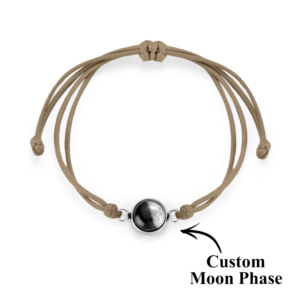 Custom Moon Phase Bracelet Stardust Sand Bracelet Luminous Bracelet ...