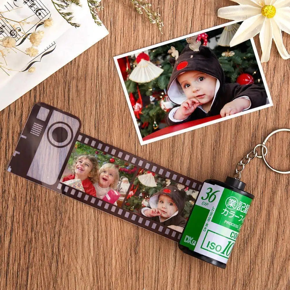 For Family Custom Film Roll Keychain Custom Recycled Camera Roll ...