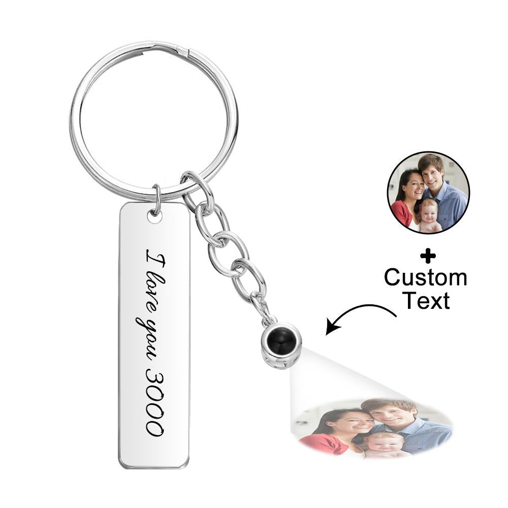 I Love You 3000 Keychain Custom Engrave Keychain Projection Keychain ...