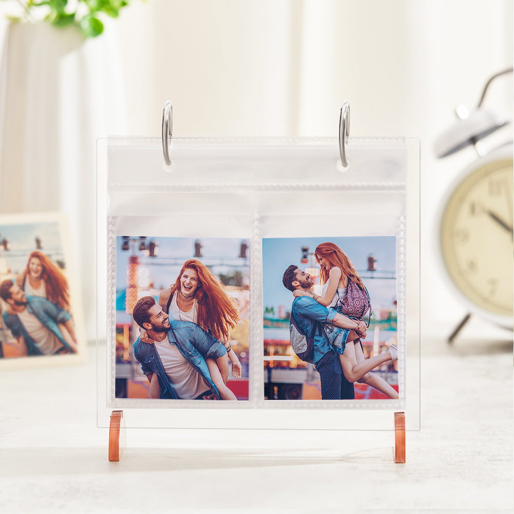 Custom Photo Acrylic Frame Mini Flip Pictures Desktop Decoration For ...