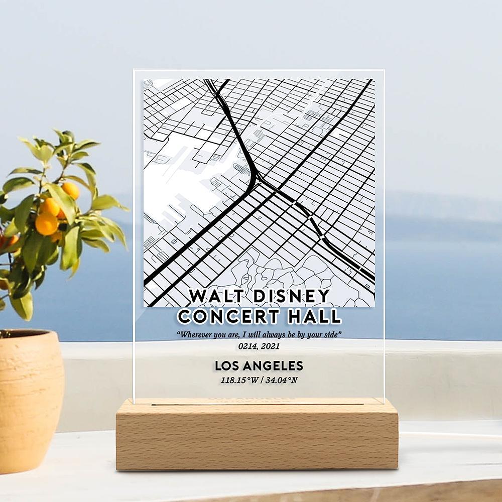 Custom City Map Night light Wall Art Prints Home Decor Night light ...