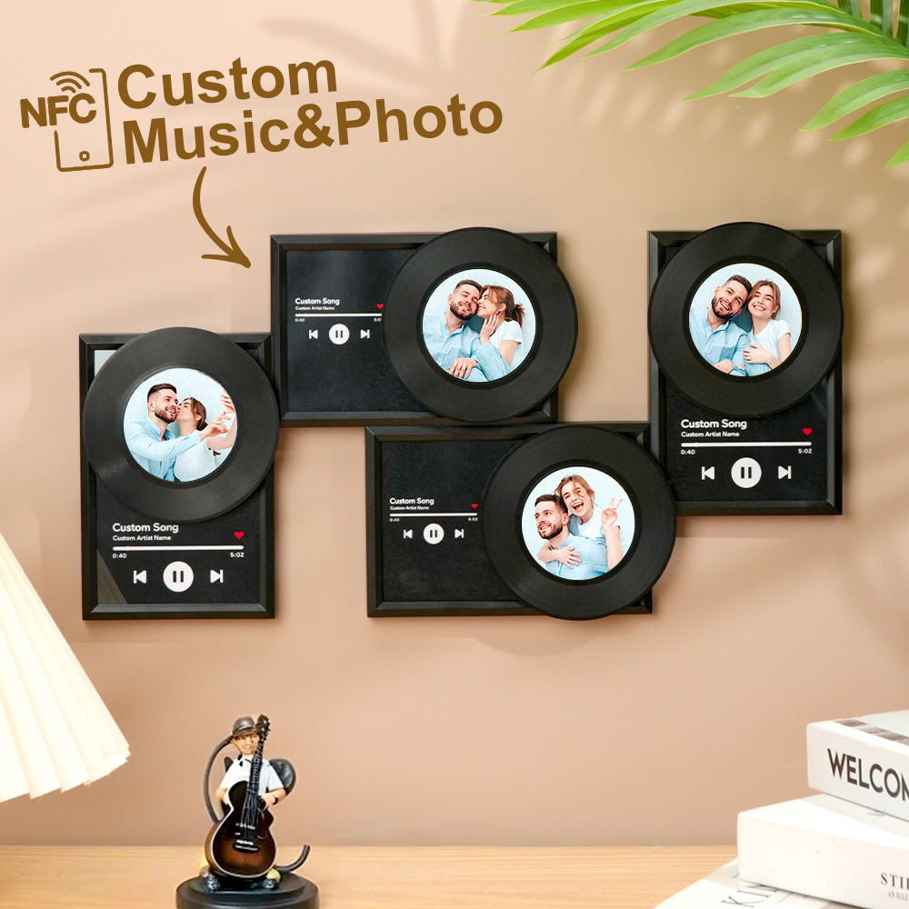 Personalized NFC Vinyl Record Music Photo Wall Decor Gifts for Lover ...