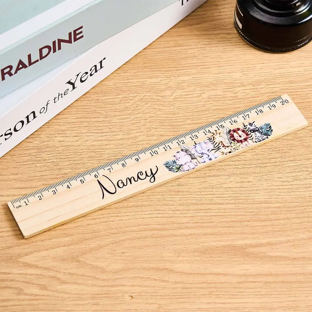 Personalized Name Ruler Custom Wooden Ruler School Enrollment Gifts ...