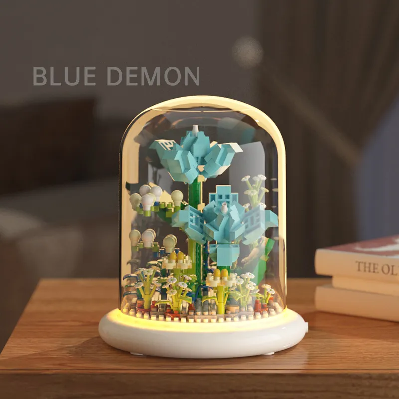 Blue Enchanted Rose Bouquets DIY Flower Building Set Perfect Birthday ...